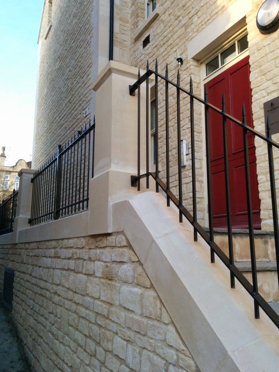 Cast Stone Pillars, Pier caps and moulded copings for iron railings ...