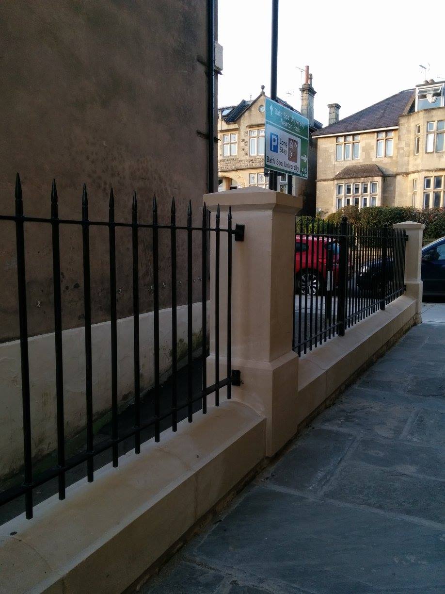 Cast Stone Pillars, Pier caps and moulded copings for iron railings ...